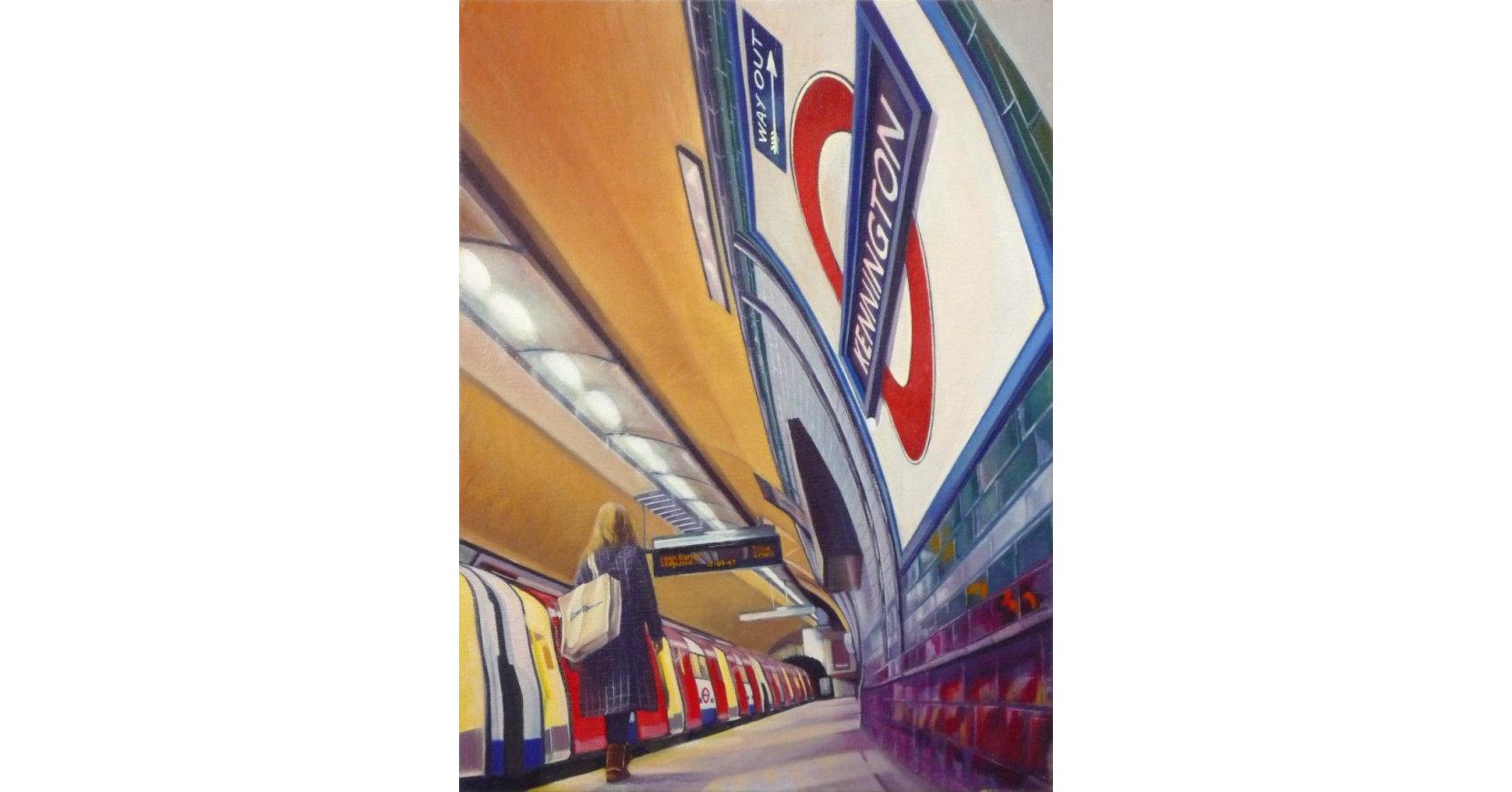 Oil paintings of London Underground stations - Rebecca Coleman Art